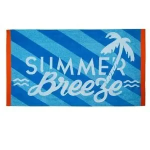 Bath | 2 Summer Breeze Beach Towels Aqua Backgroundqty 2 Large Size ...